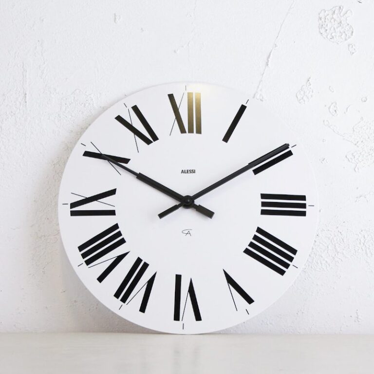 Alessi Firenze Wall Clock White - Make Designed Objects