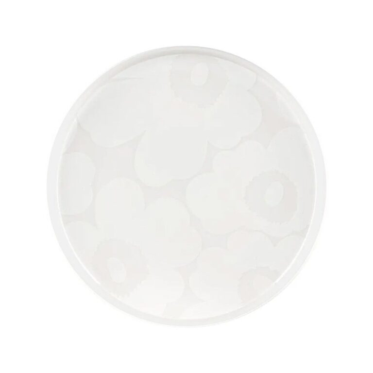 Marimekko Plate Unikko White 20cm – Make Designed Objects