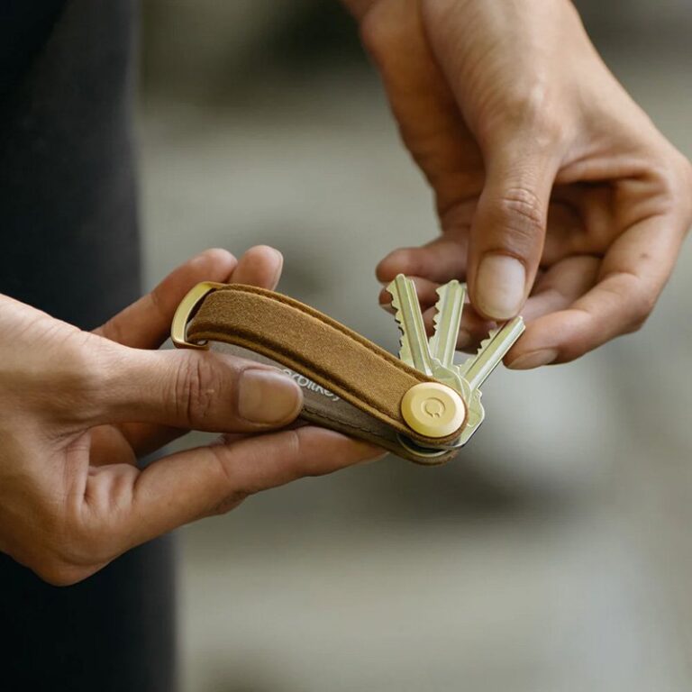 Orbitkey 2.0 Waxed Canvas Golden Sand - Make Designed Objects